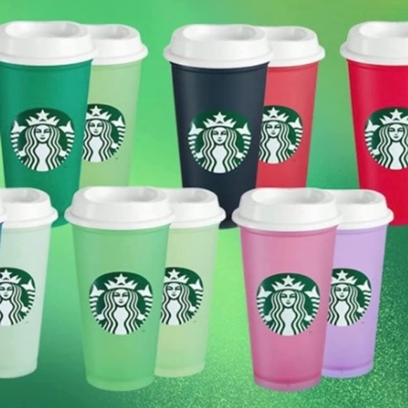 Starbucks | Kitchen | Starbucks Reusable Travel Cups With Lids | Poshmark
